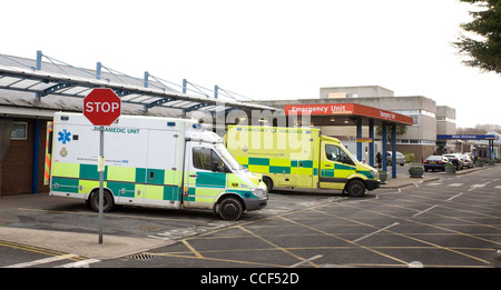 The entrance to Eastbourne District General Hospital, UK Stock Photo ...