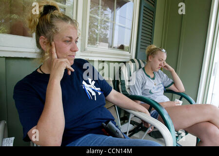 Jul 22, 2004; Beachwood, NJ, USA; Brittney Gregory's mother Debbie ...