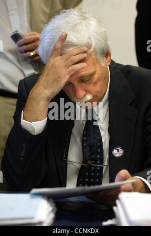110104 -- Palm Beach County canvassing board members (seated, from left ...