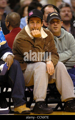 Feb 22, 2004; Los Angeles, CA, USA; Actor MATTHEW PERRY watches to ...