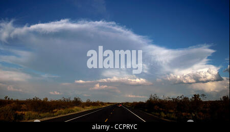 Monsoon weather pass over the Victorville area brought heavy rain and ...