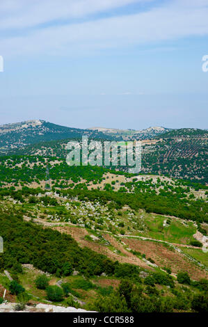 View of Jerash city, which is situated in the north of Jordan, 48 km ...
