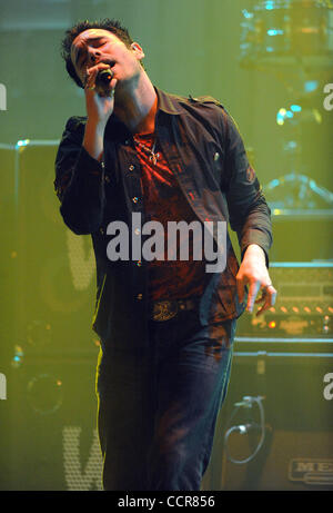 Singer Chris Taylor Brown of the band Trapt performs at Rock on the ...