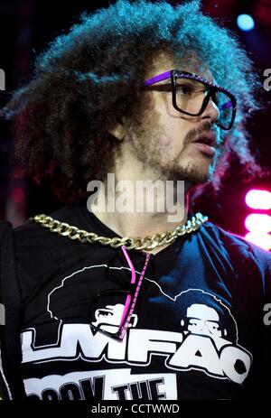 Apr 16, 2010 - Fullerton, California, USA - SKY BLU of LMFAO sings ...
