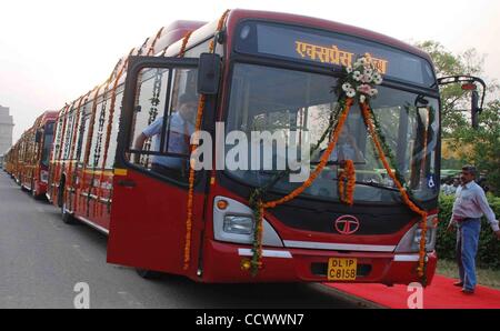 May 02, 2010 - Delhi, India - Commuting with buses currently includes ...