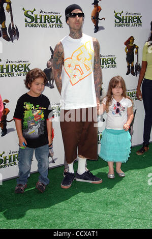 Travis Barker "Shrek Forever After" Los Angeles Premiere at the Gibson ...