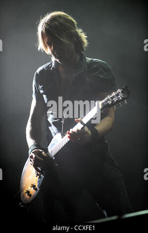 Country music artist Keith Urban performs during the CMA Music Festival ...