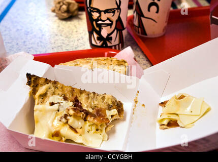 The grilled KFC Double Down sandwich. Featuring two chicken filets, two ...