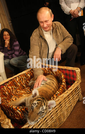 The two-month-old female Siberian tiger cub was presented to the former ...