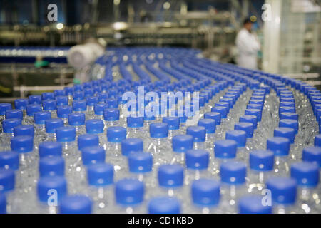 Sep 26, 2008 - Olfus, Iceland - Icelandic Glacia water plant, during ...