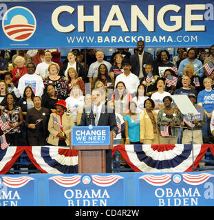 Oct 19, 2008 - Fayetteville, North Carolina; USA - Democratic ...