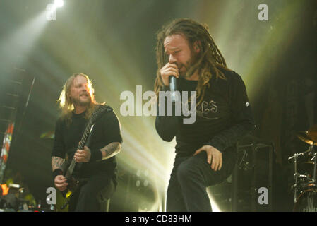 In Flames performing at The Hammerstein Ballroom during Gigantour on ...