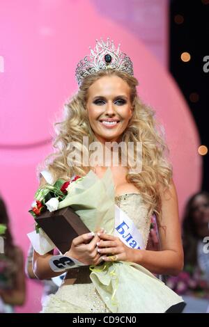 Moscow. The winner of the beauty contest `Miss Moscow - 2022` Anna ...