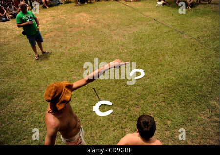 SATURDAY JULY 10, 2010 EAST DUBLIN, GEORGIA - Redneck Games Stock Photo ...
