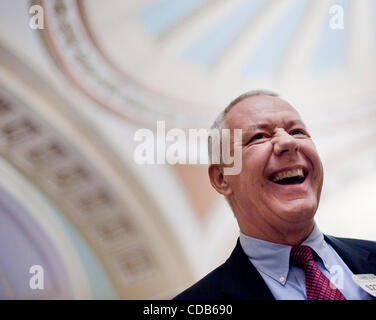 Colorado Senate Republican Minority Leader Paul Lundeen listens at the ...