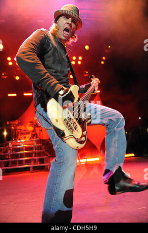 Todd Harrell with 3 Doors Down performs in concert prior to the running ...