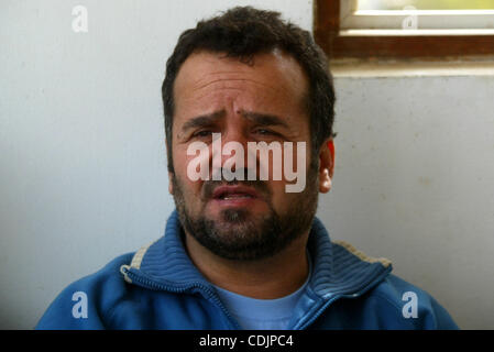 Palestinian prisoner Nabil Mansour al-Bashiti, 49 years, is welcomed by ...