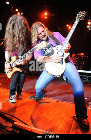 Dave Rude, guitarist of Tesla, performs at Hersheypark Stadium in ...