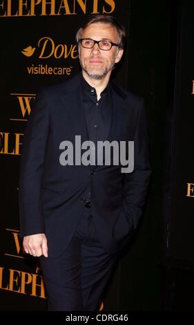 Christoph Waltz arrives for the "Water for Elephants" premiere at the ...