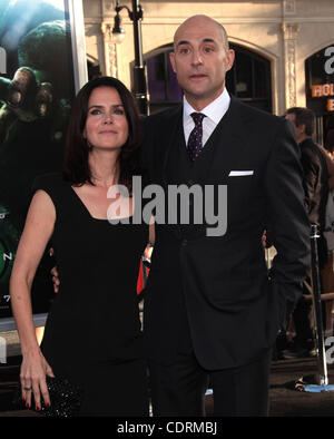 Mark Strong, wife at the Green Lantern Premiere at the Chinese Theatre ...