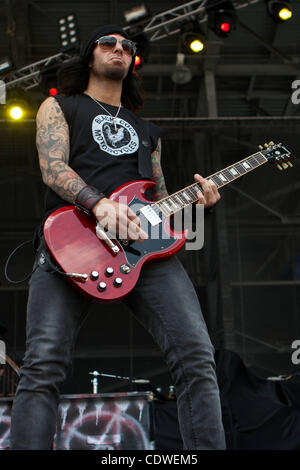 Julien Jorgensen of Rev Theory performs during the Rock On The Range ...
