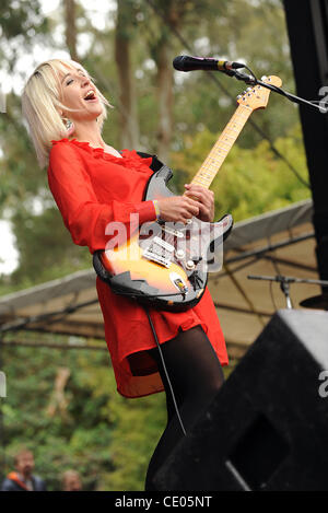 Ritzy Bryan of The Joy Formidable live on stage at the Concorde 2 in ...