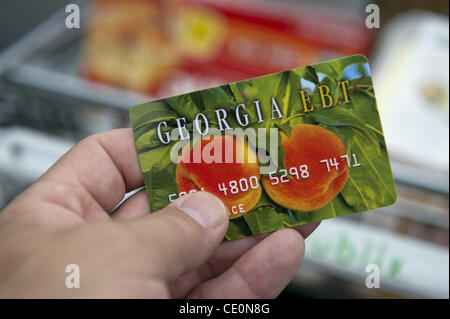 Sept. 22, 2011 - Atlanta, GA - Georgia's new food stamp card resembles ...