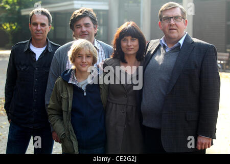 Inka Friedrich, Justus Kammerer, Dietmar Baer on the set of German WDR ...