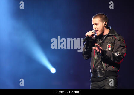 Mike Posner performing live at The Dome 55 music show at TUI-Arena ...