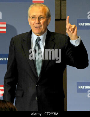 Donald Rumsfeld 21st United States Secretary of Defense promotes his ...
