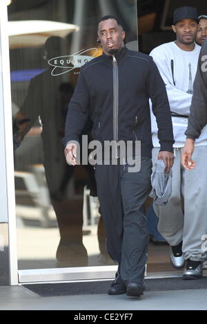 P Diddy aka Sean Combs seen leaving the gym after a workout. Los ...