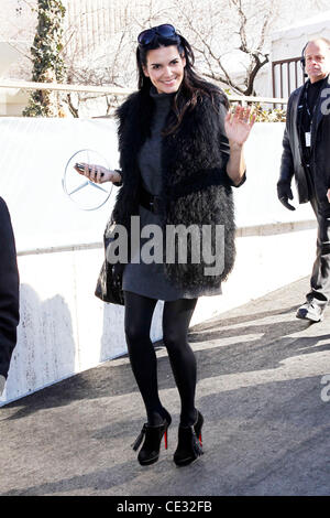 Angie Harmon Mercedes Benz Fashion Week Fall 2008 - Oscar de la Renta ...