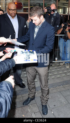 Justin Timberlake outside the BBC Radio 1 studios Featuring: Justin ...