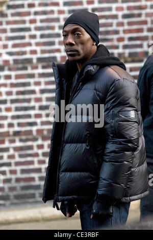 Eddie Murphy on the set of 'Tower Heist' filming in Queens New York ...