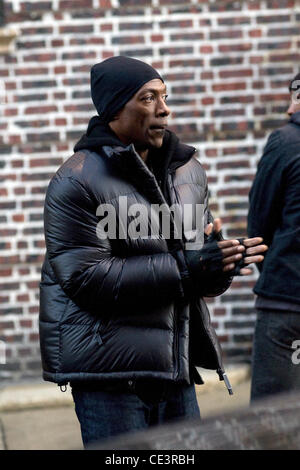 Eddie Murphy on the set of 'Tower Heist' filming in Queens New York ...