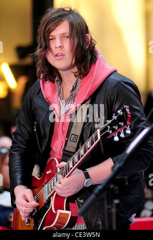 Matthew Followill Kings of Leon performing live at Rockefeller Center ...