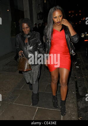 Melissa Bell and Alexandra Burke Alexandra Burke leaving Nobu Berkeley ...