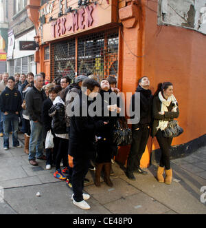 Atmosphere outside the London auditions of 'Britain's Got Talent' held ...