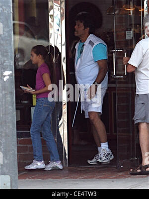 Erik Estrada and his daughter Francesca Natalia Estrada enjoy breakfast ...