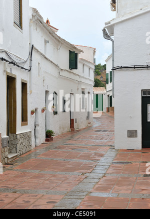 traditional buildings Es Mercadal central Menorca Spain Stock Photo - Alamy
