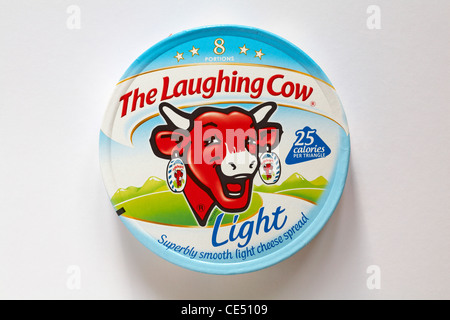A packet of light cheese spread triangles from The Laughing Cow on a ...