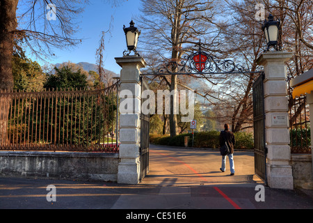 Gate of Villa Ciani at Parco Civico Lugano Lake Lugano Ticino ...