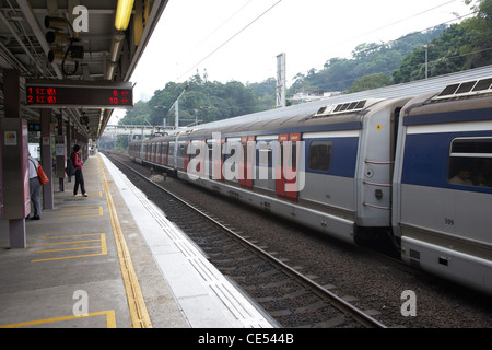 KCR Train and Tracks Hong Kong Metro Mass Transit Stock Photo - Alamy