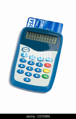 Card reader for reading a bank card Stock Photo - Alamy