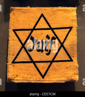 yellow Star of David Jewish Jew holocaust Second World War racism Stock ...