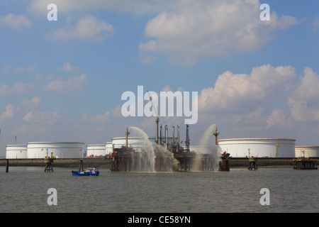 Coryton Oil Refinery Essex Thames Estuary UK GB Stock Photo - Alamy