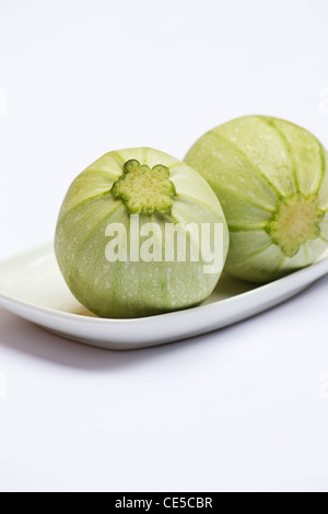 Globe or Round Courgette (Zucchini Stock Photo - Alamy