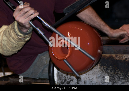 Art glass making process Stock Photo - Alamy
