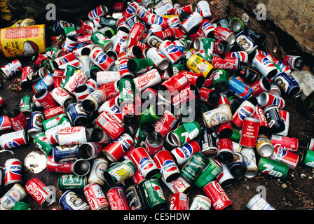 Empty Pepsi cans Stock Photo - Alamy