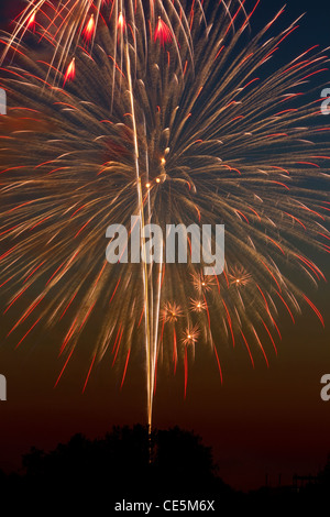 Fourth of July Fireworks Stock Photo - Alamy